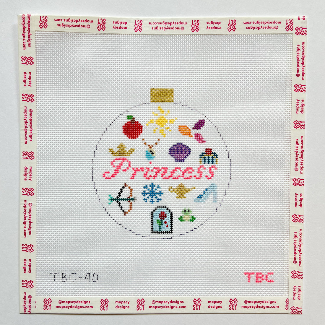 The Book Canvas: Princess Round – Mopsey Designs Needlepoint